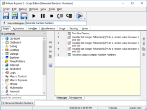 Screenshots - Macro Express